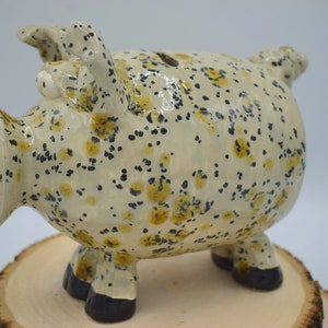 Handmade Pottery Piggy Bank In Stock and Ready to Ship | Etsy