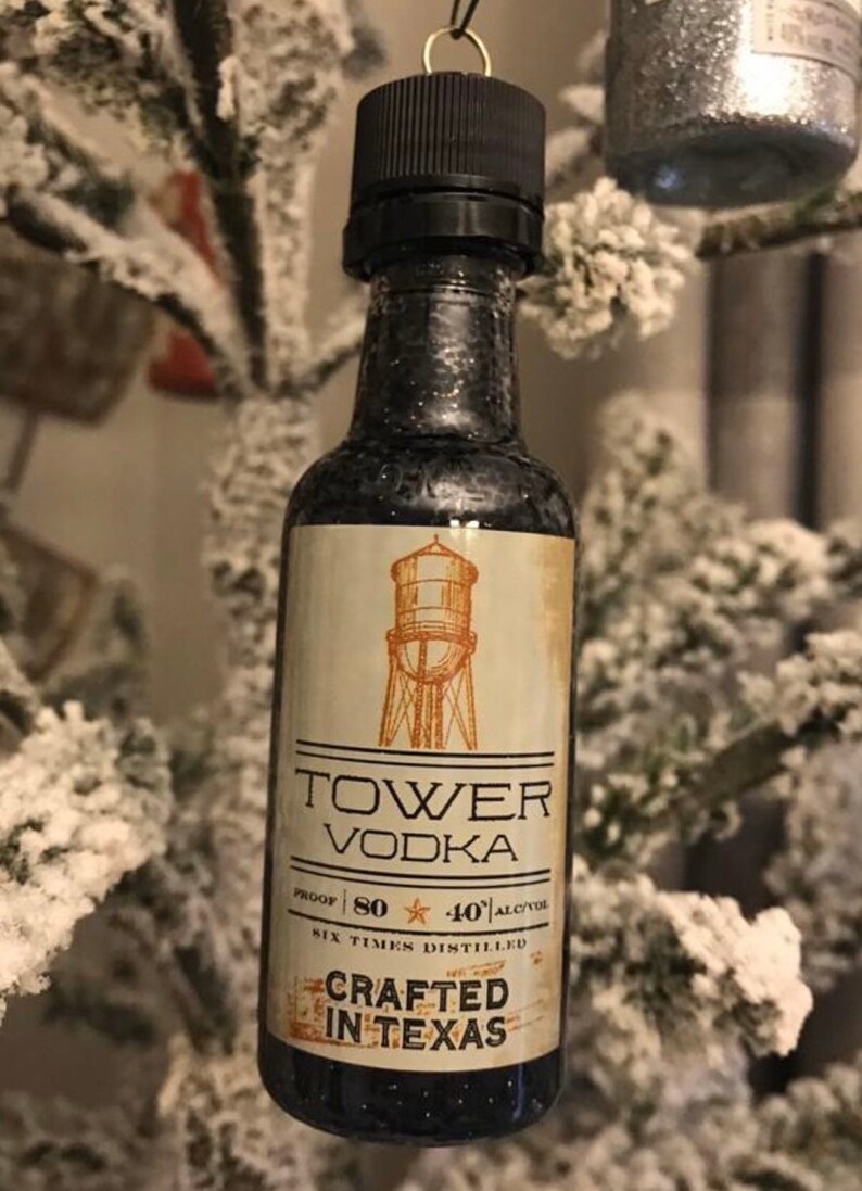 Texas Vodka Mini Liquor Bottle Christmas Tree Hanging Ornament - Etsy