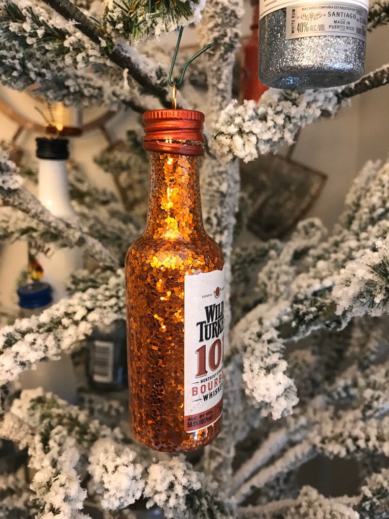 Bourbon Whiskey Mini Liquor Bottle Christmas Tree Hanging | Etsy