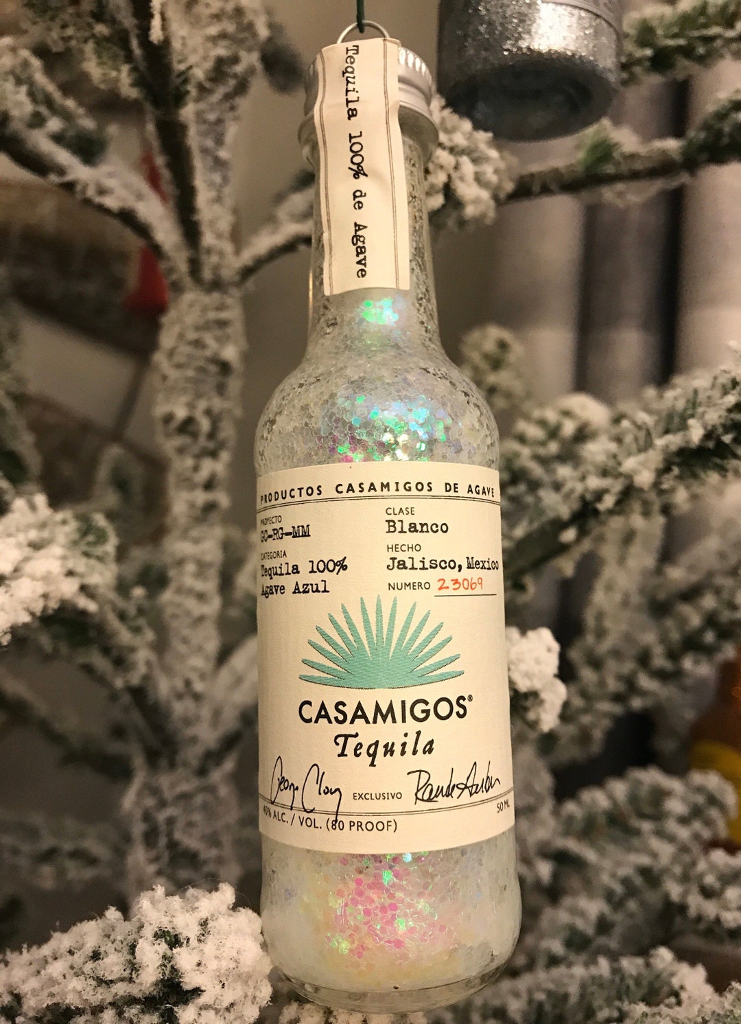 Tequila Mini Liquor Bottle Christmas Tree Hanging Ornament - Etsy