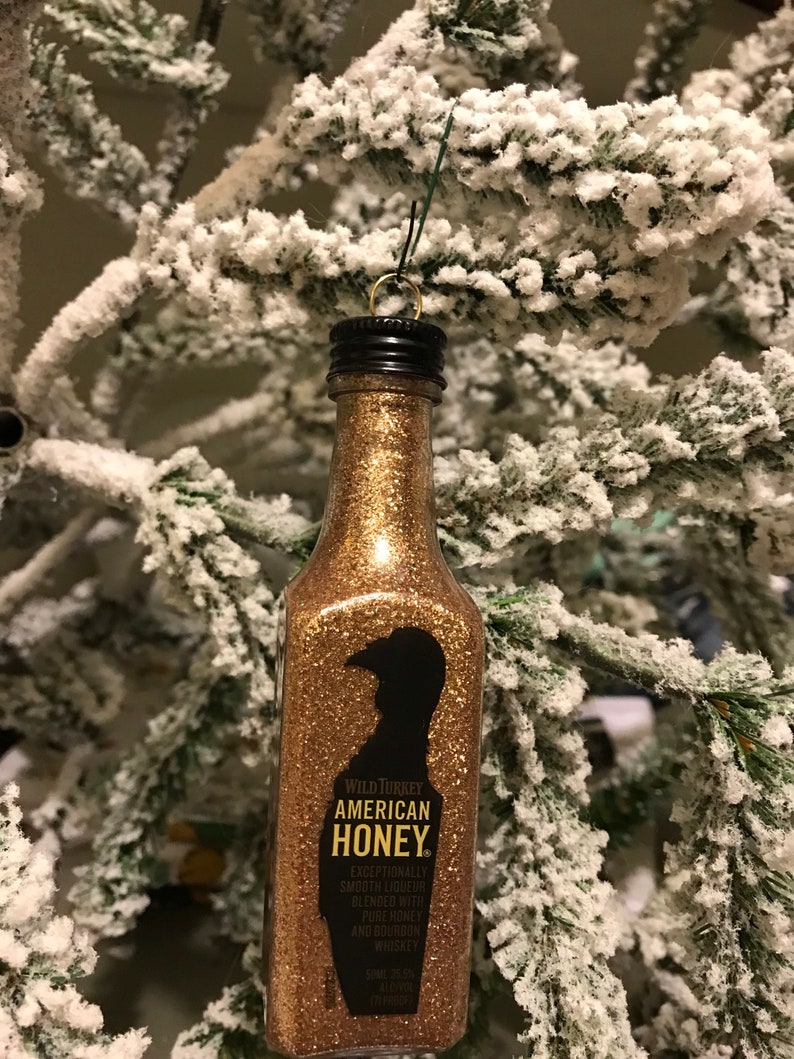 Honey Bourbon Whiskey Mini Liquor Bottle Christmas Tree - Etsy