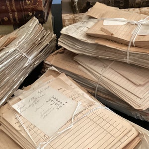 40s Vintage Invoice Scrap Paper Lot Ephemera Lot Junk Journal Paper ...