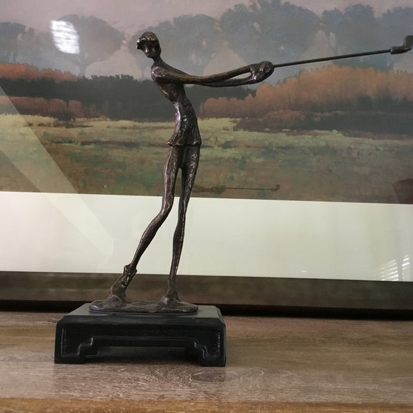Female Golf Statue - Etsy