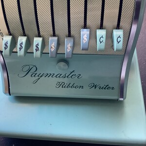 60s Vintage Mint Green Paymaster Checkwriter Machine - Etsy