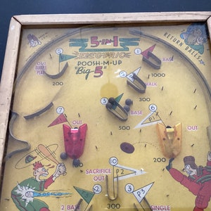 30s Vintage Poosh M up Pinball Game - Etsy