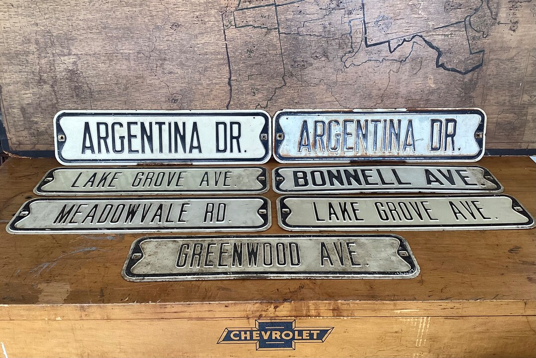 One Vintage Retired Metal Street Sign Grand Rapids Michigan Argentina ...