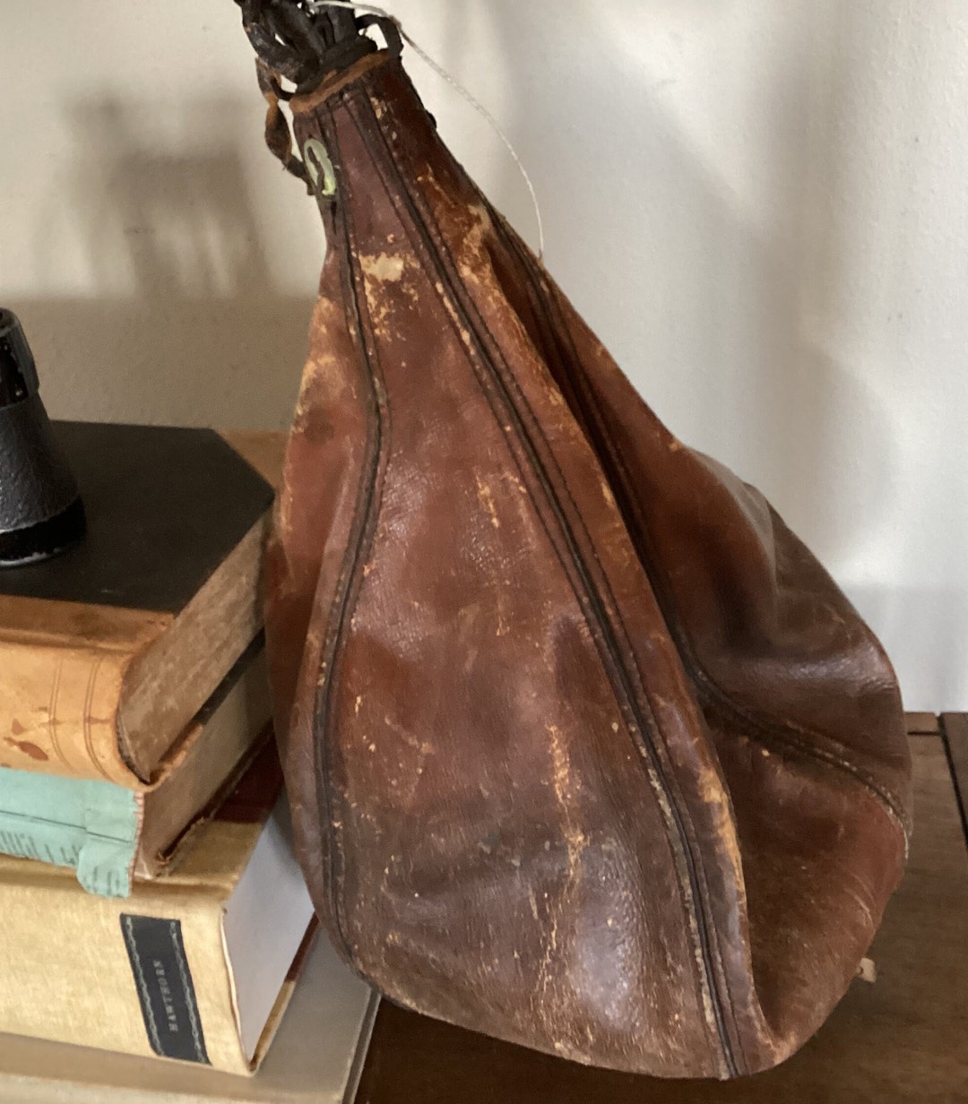 1920s Antique Leather Boxing Speed Ball Punching Bag, Collectible ...