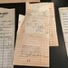 40s Vintage Invoice Scrap Paper Lot Ephemera Lot Junk Journal Paper ...