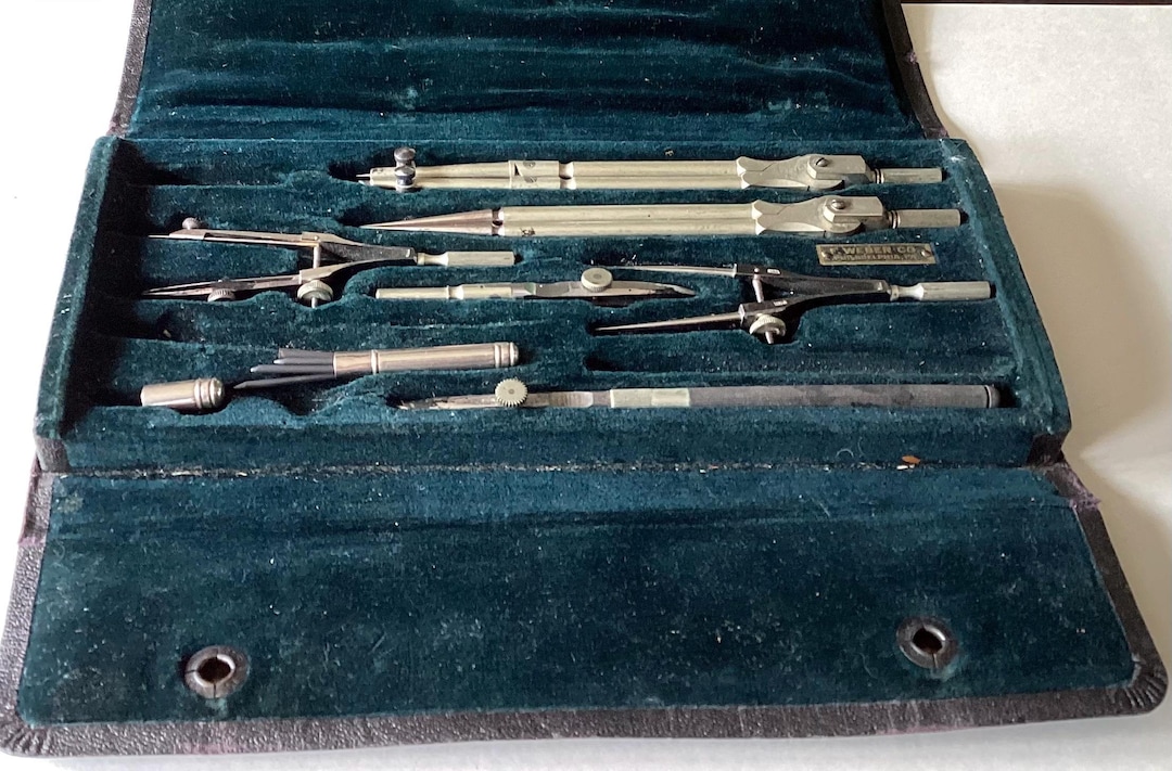 Vintage / Antique Sphinx Drafting Tool Set - Etsy