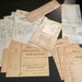 40s Vintage Invoice Scrap Paper Lot Ephemera Lot Junk Journal Paper ...