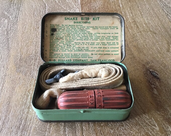 Vintage Military Cutter Snake Bite Kit - Etsy