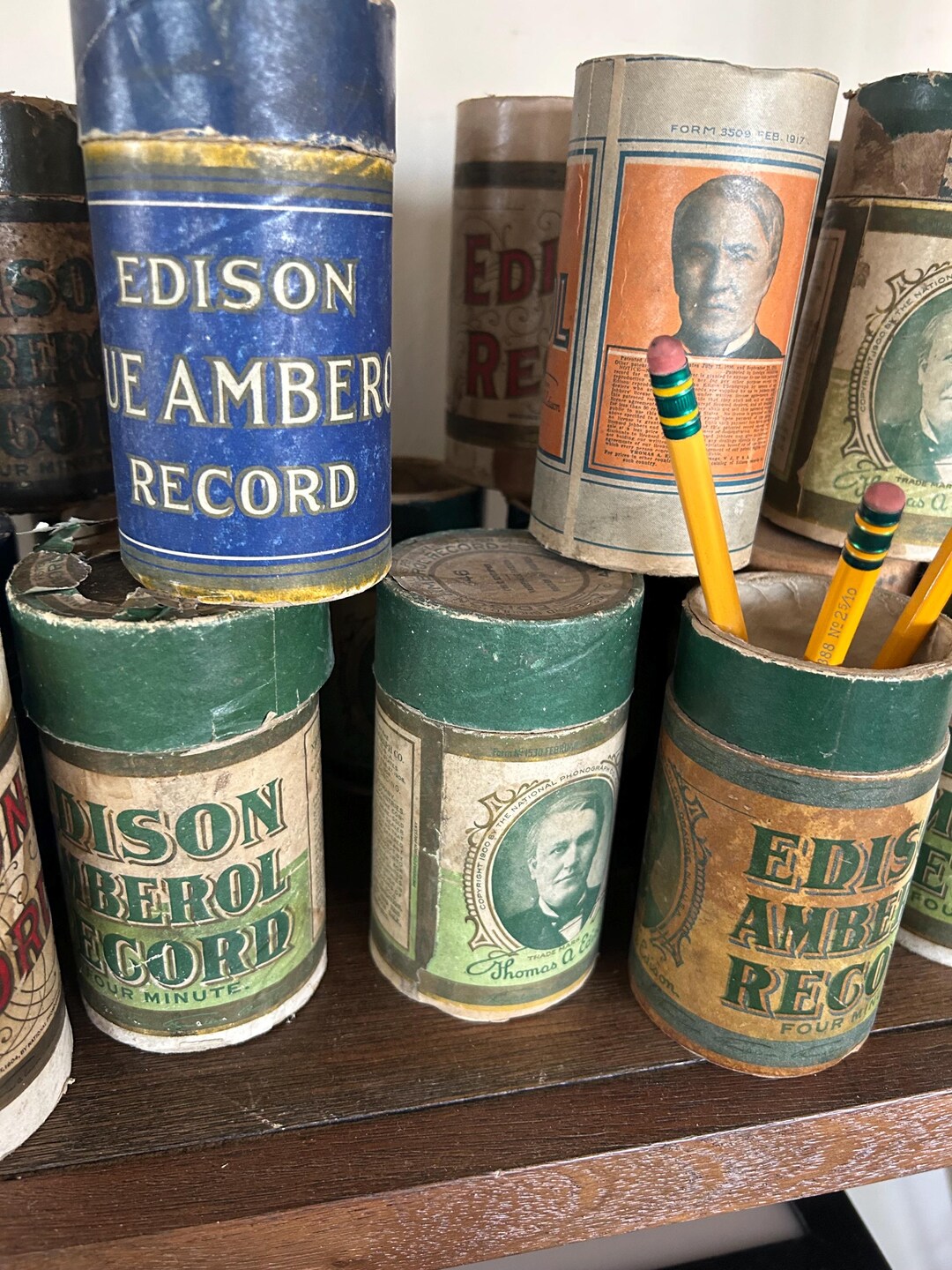 Antique Edison Record Cylinder - Etsy