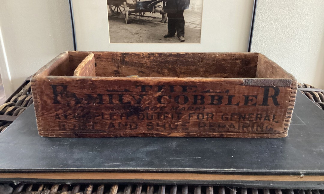Antique Cobblers Wooden Tool Box the Family Cobbler Wood Box - Etsy