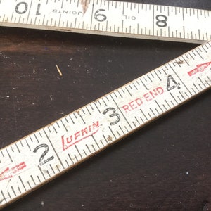 Vintage Red End Lufkin Extension Ruler No.066 Vintage Measuring Tool - Etsy
