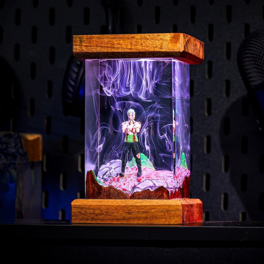 Roronoa Zoro One Piece CUSTOM ANIME Night Light, Anime Diorama Lamp ...