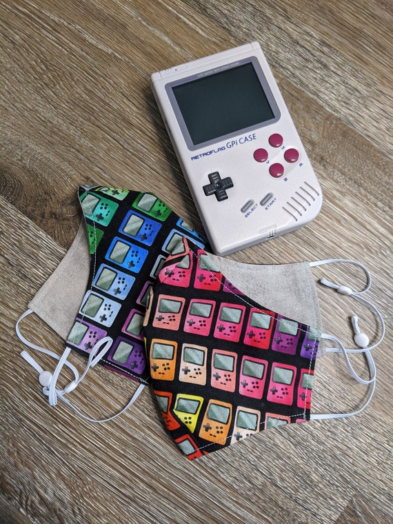 Child/adult Fitted Face Mask Gameboy 1 Mask - Etsy