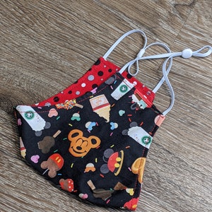 Child/adult Fitted Face Mask Snacks - Etsy