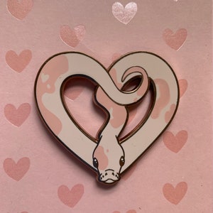I Heart Snake Enamel Pin (3 Colors!) - Etsy