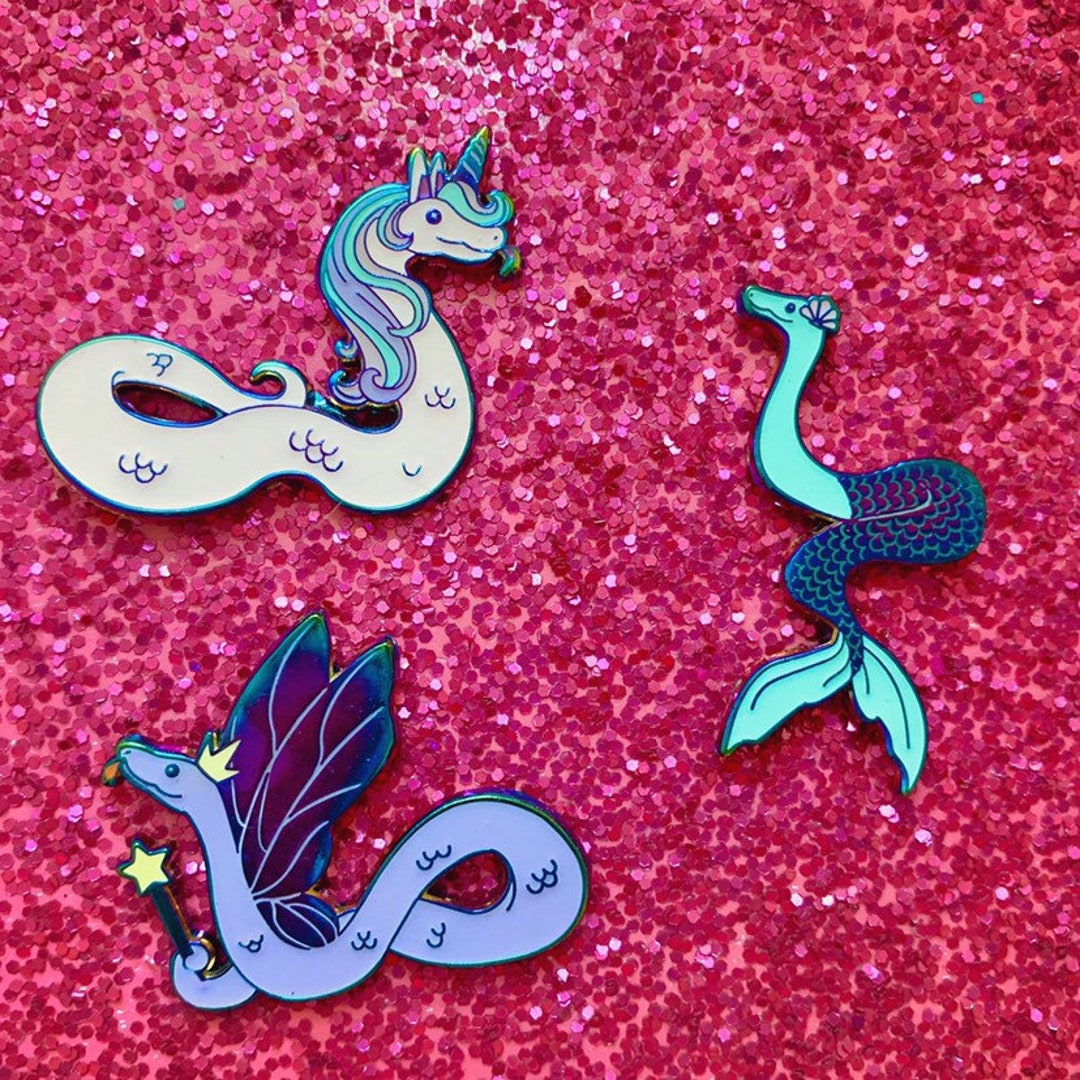 Fantasy Snake Enamel Pin - Etsy