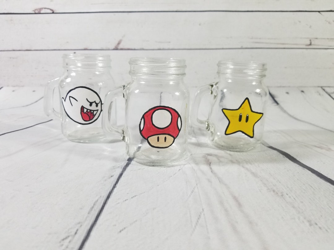 Mario Characters Shot Glasses / Mario Kart / Mario Party / Mario ...