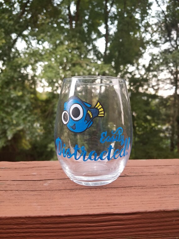Finding Dory Wine Glass / Finding Nemo Wine Glass / Dory / | Etsy