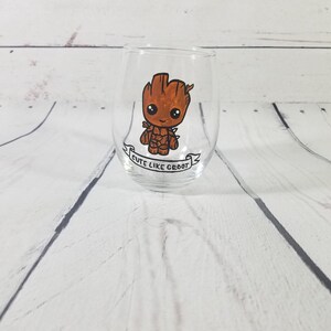 Baby Groot Glass / Groot Tumbler / Baby Groot Gift / Groot Glass ...