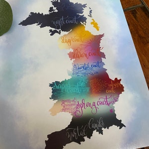 ACOTAR Map Digital Print / ACOTAR Print / ACOTAR Digital Art / Digital ...