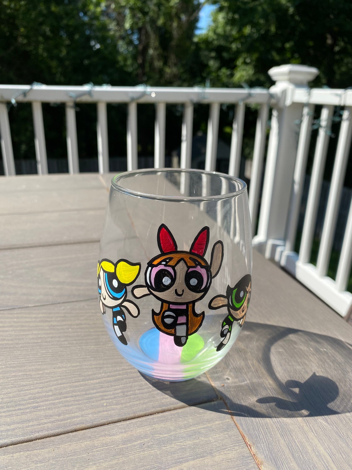 Power Puff Girls Glass / Power Puff Girls Party / Power Puff - Etsy