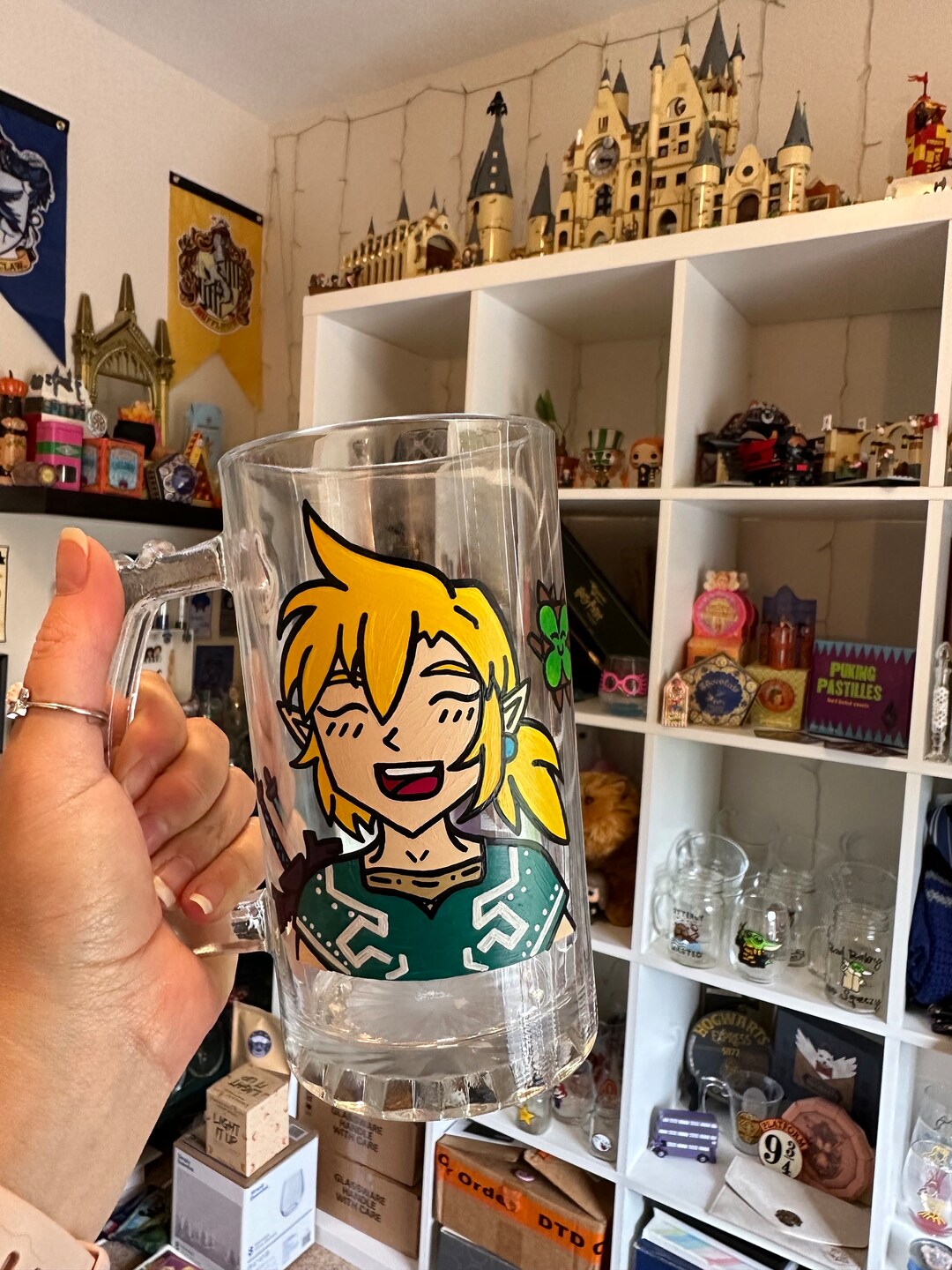 Zelda Glass / Link Glass / Breathe of the Wild / Tears of the Kingdom ...