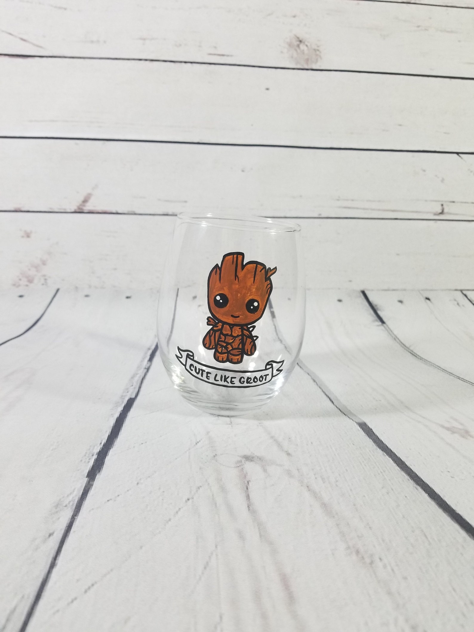 Baby Groot Glass / Groot Tumbler / Baby Groot Gift / Groot | Etsy