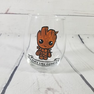 Baby Groot Glass / Groot Tumbler / Baby Groot Gift / Groot Glass ...