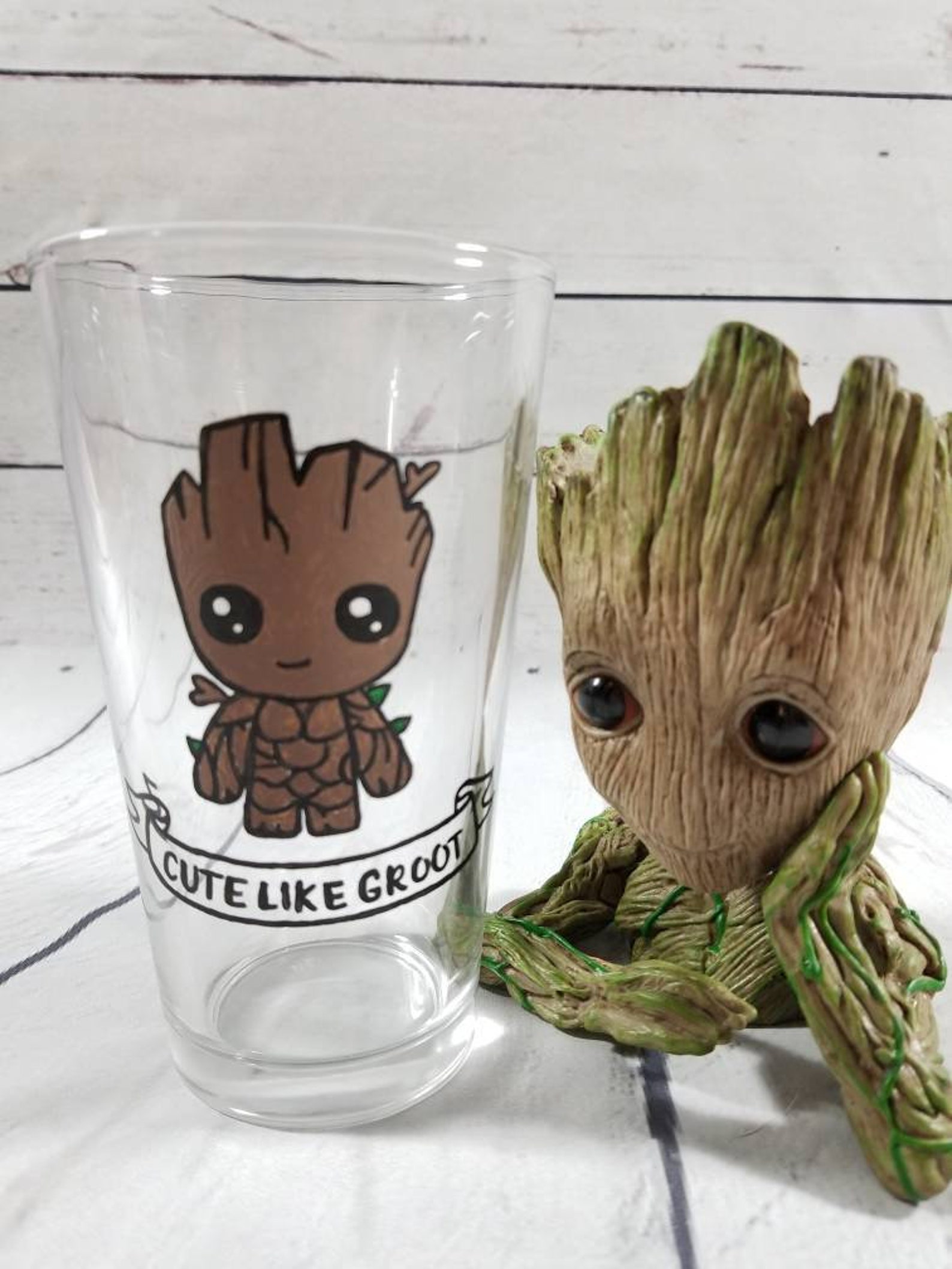 Baby Groot Glass / Groot Tumbler / Baby Groot Gift / Groot | Etsy