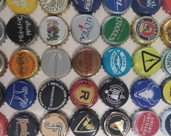 50 Different Bottle Caps, Variety Pack, Used Bottle Caps, Beer Bottle ...