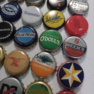 50 Different Bottle Caps, Variety Pack, Used Bottle Caps, Beer Bottle ...