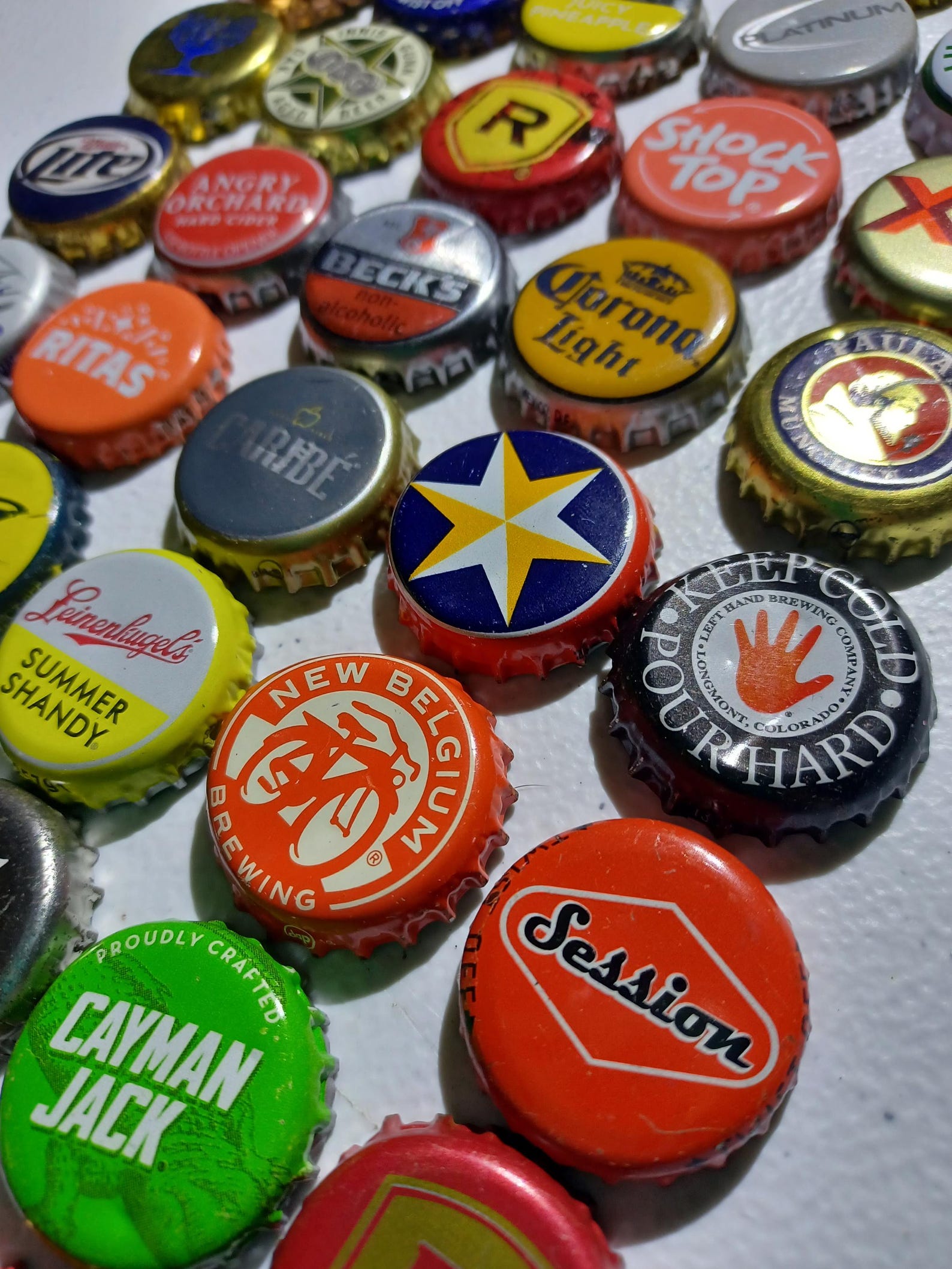 50 Different Bottle Caps, Variety Pack, Used Bottle Caps, Beer Bottle ...