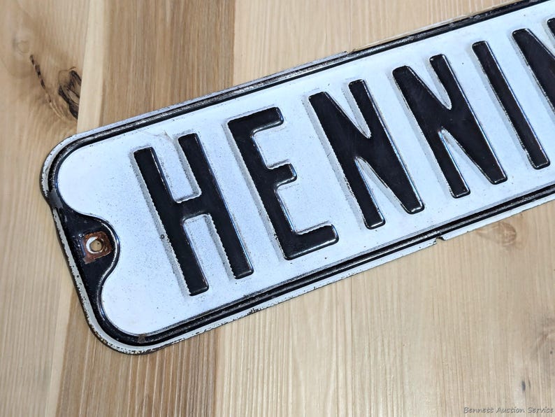 Embossed Steel Henning Drive Street Sign - Etsy