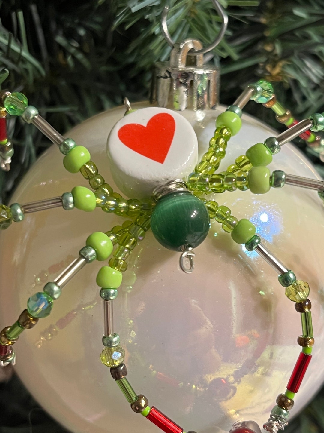 Christmas Spider Ornament, Mr. Grinch, Spider Ornament, Christmas ...