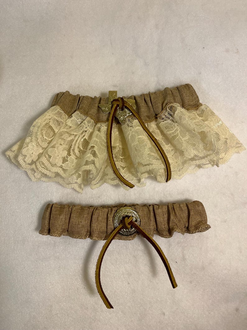 All is Texas in Burlap Custom Made to Order Garter Set – Rustic ...