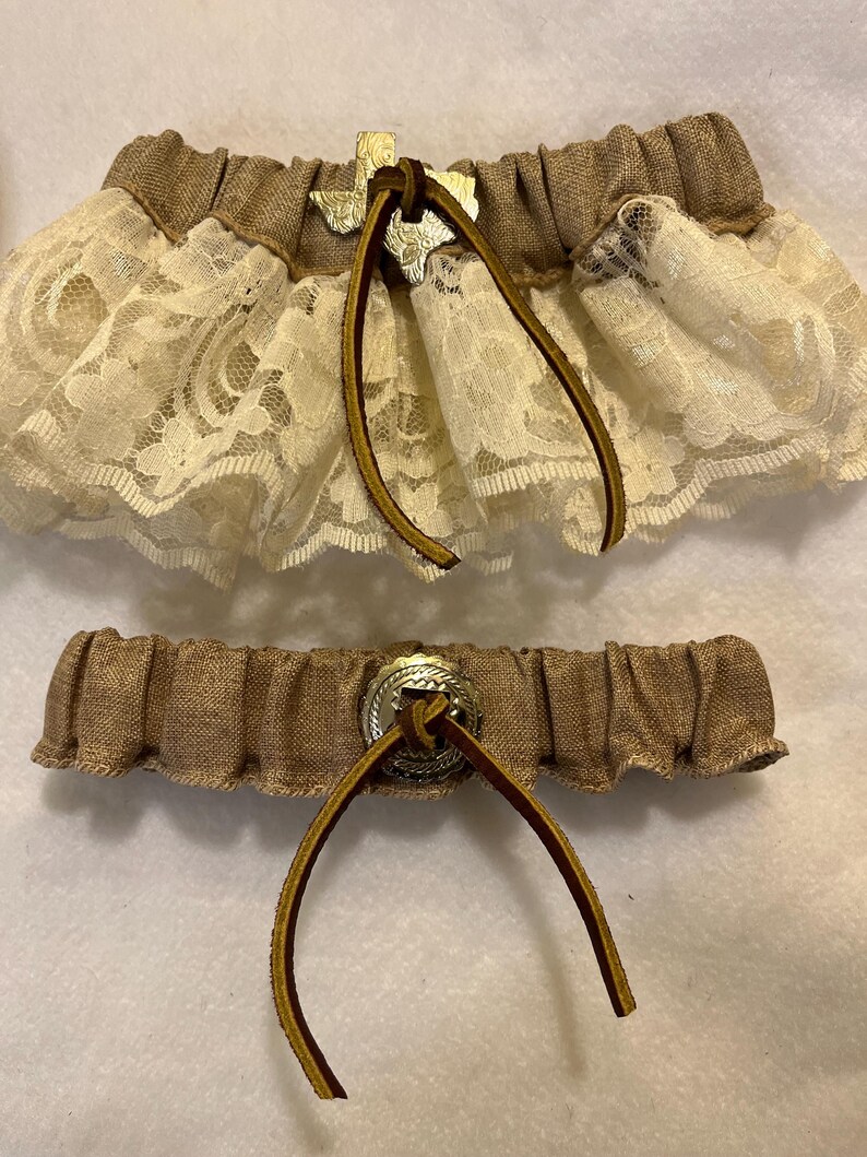 All is Texas in Burlap Custom Made to Order Garter Set – Rustic ...