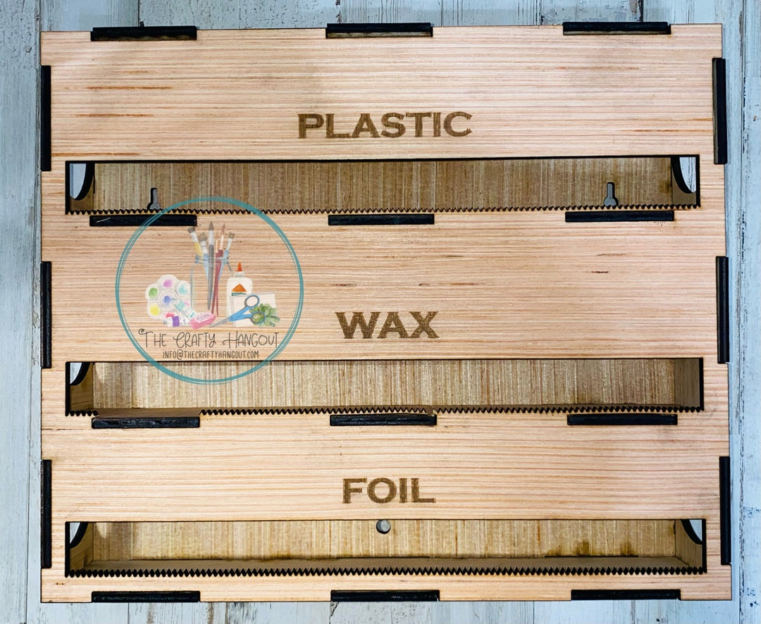 Plastic Wax Foil Storage Wooden Organizer - Etsy