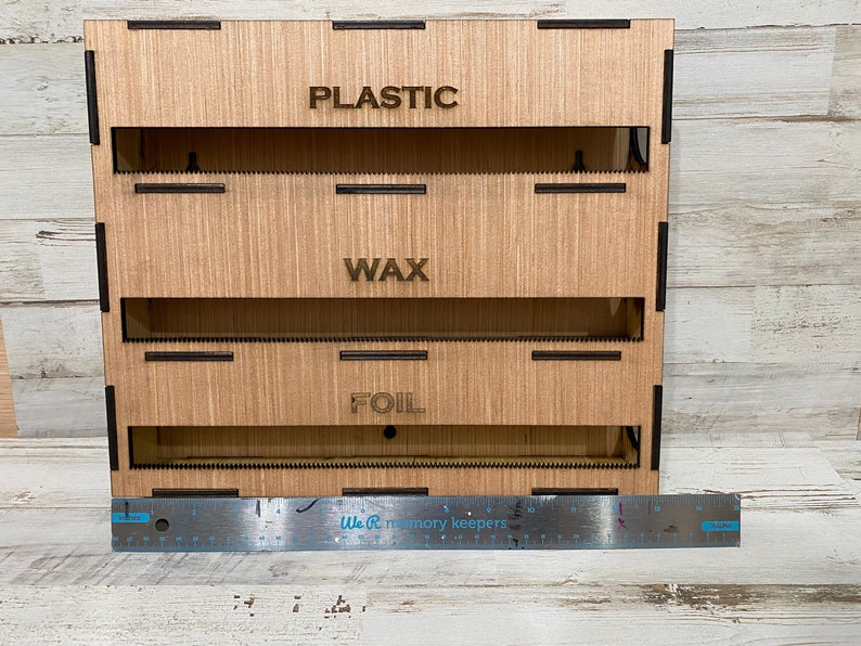 Plastic Wax Foil Storage Wooden Organizer - Etsy