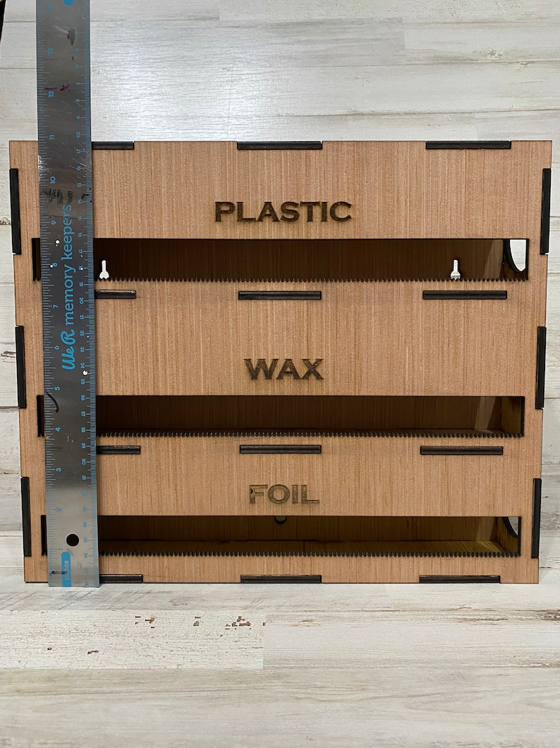 Plastic Wax Foil Storage Wooden Organizer - Etsy