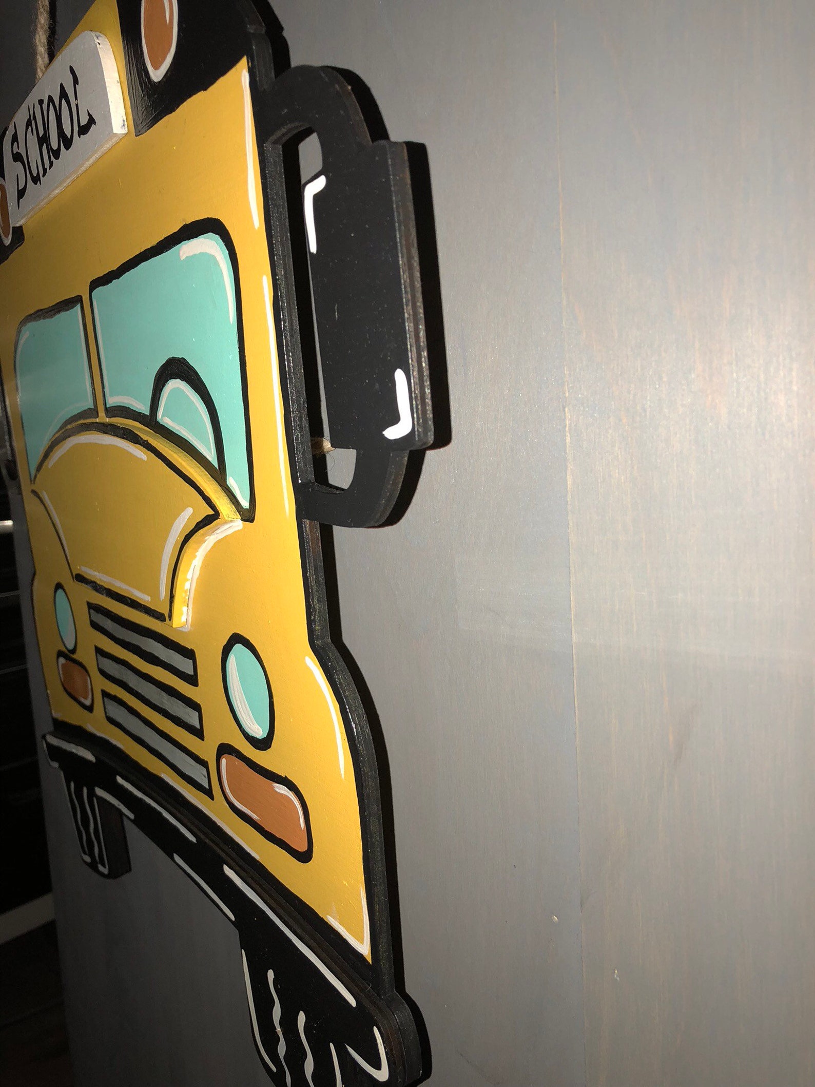 3D School Bus Door Hanger, Teacher Gift - Etsy