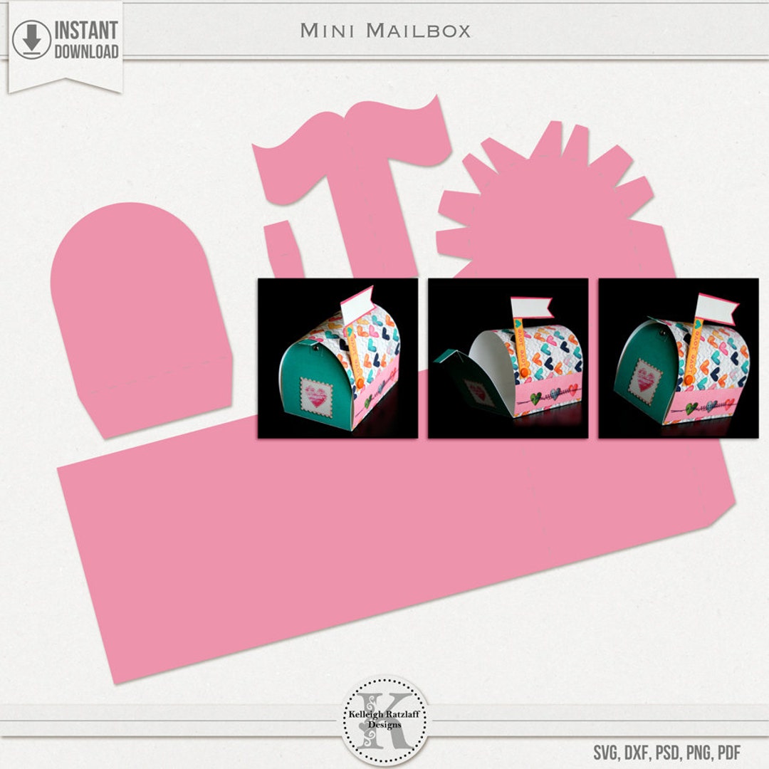 Mini Mailbox SVG, PSD, PDF + - Etsy