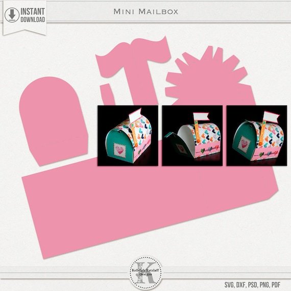 Mini Mailbox SVG PSD PDF - Etsy