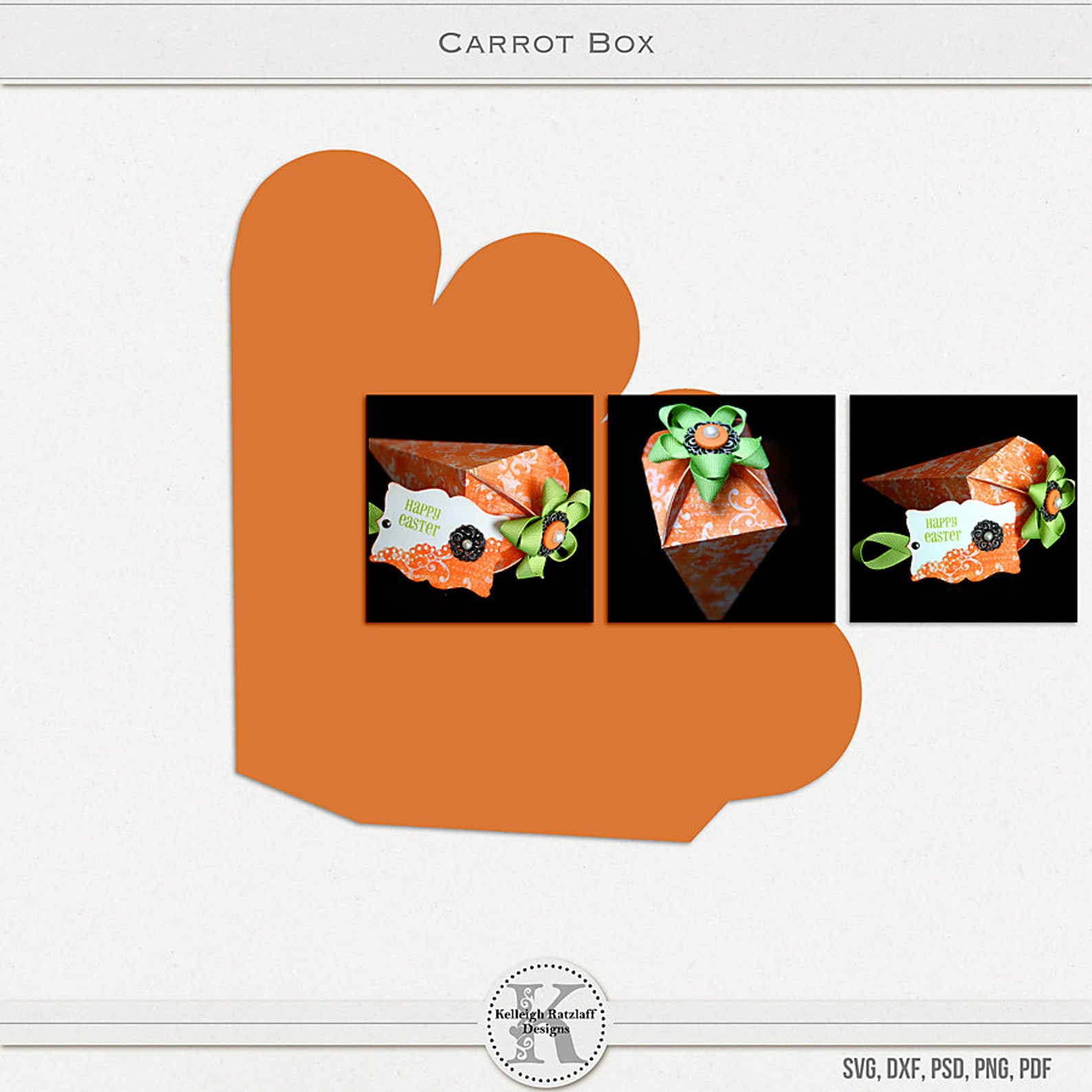 Carrot Box SVG, PSD, PDF + - Etsy