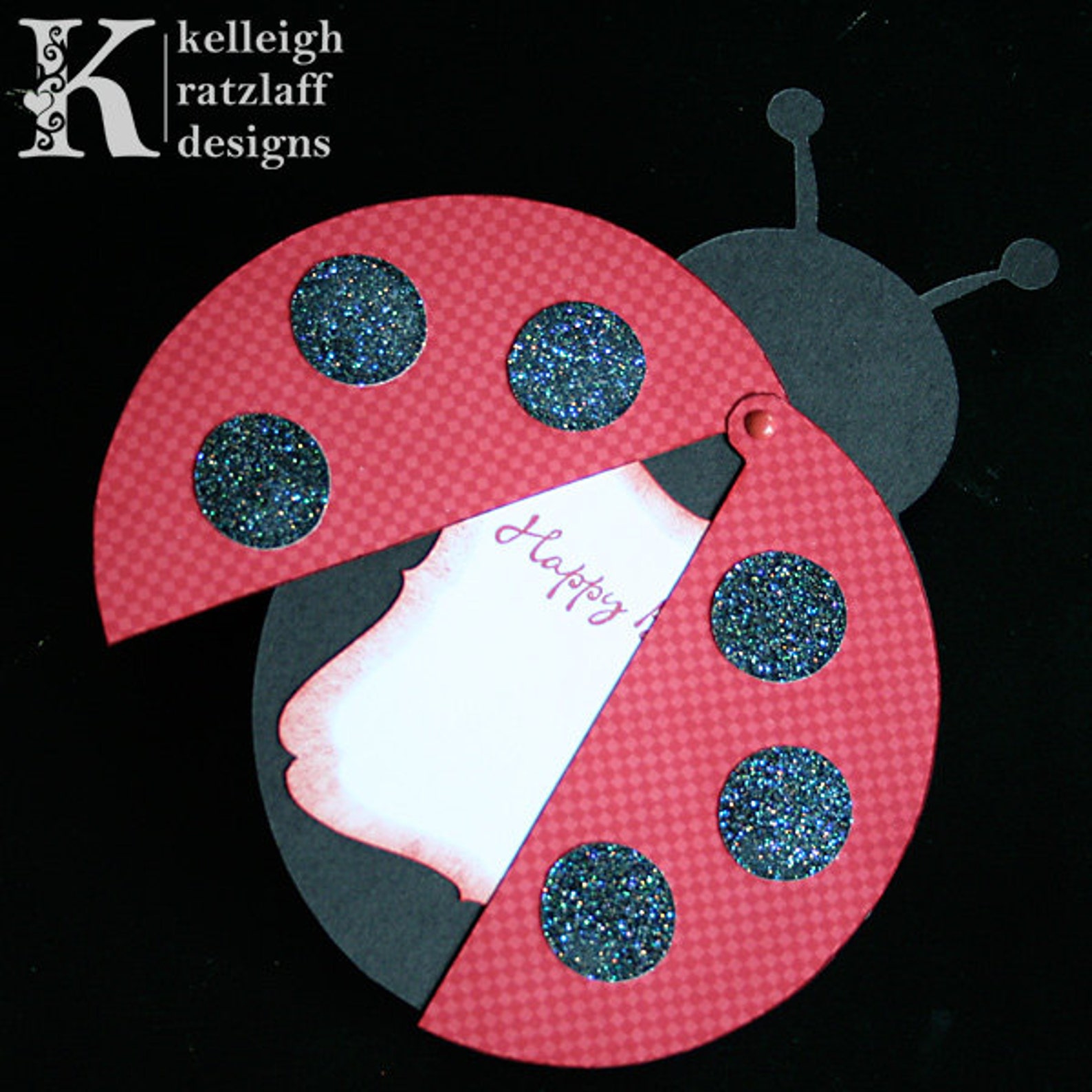 Lady Bug Card SVG, PSD, PDF + - Etsy
