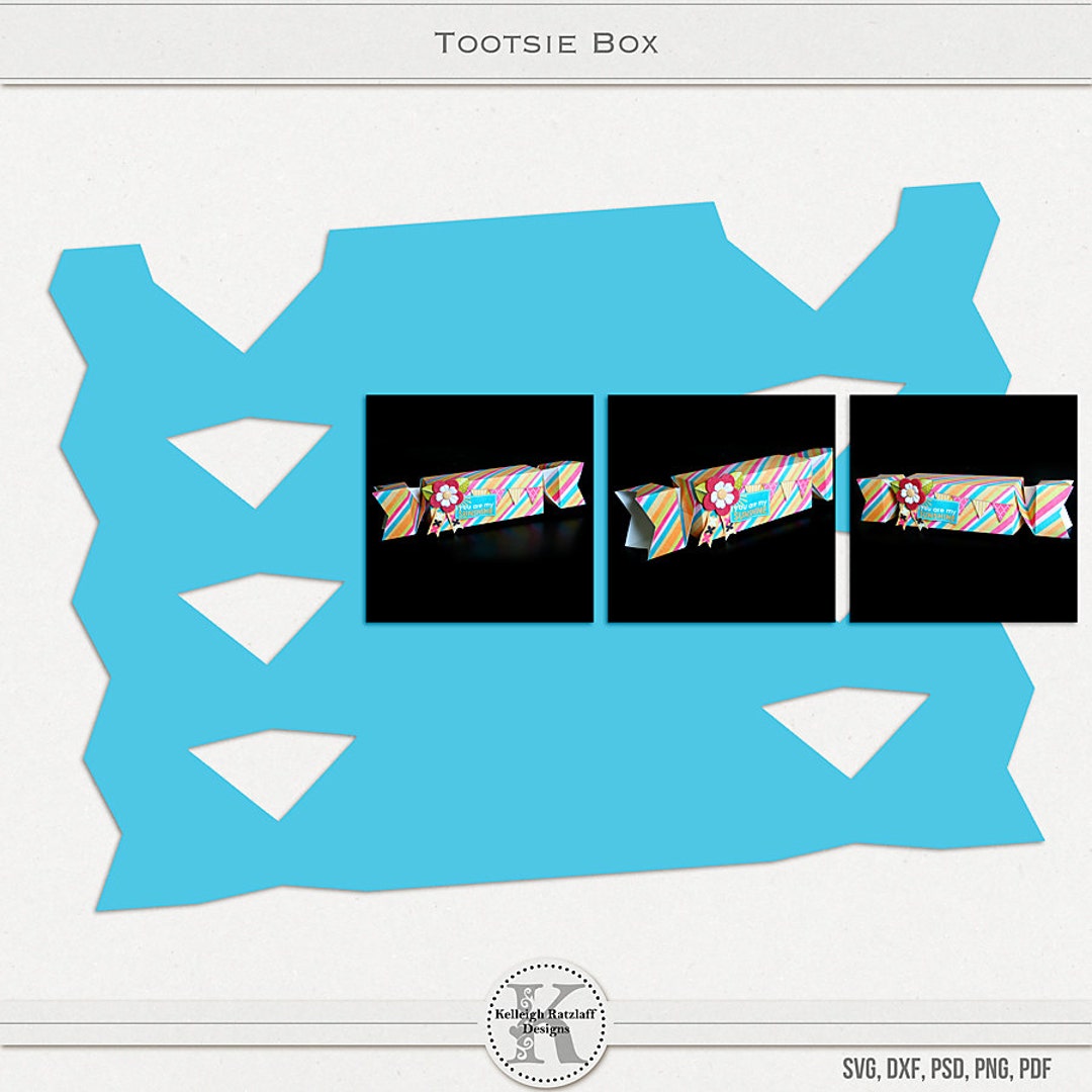 Tootsie Box SVG, PSD, PDF + - Etsy