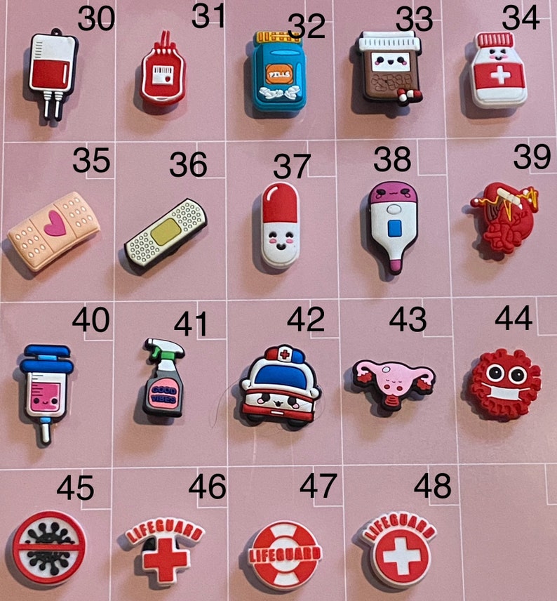 Dentist Nurse Medical Shoe Charms - Etsy