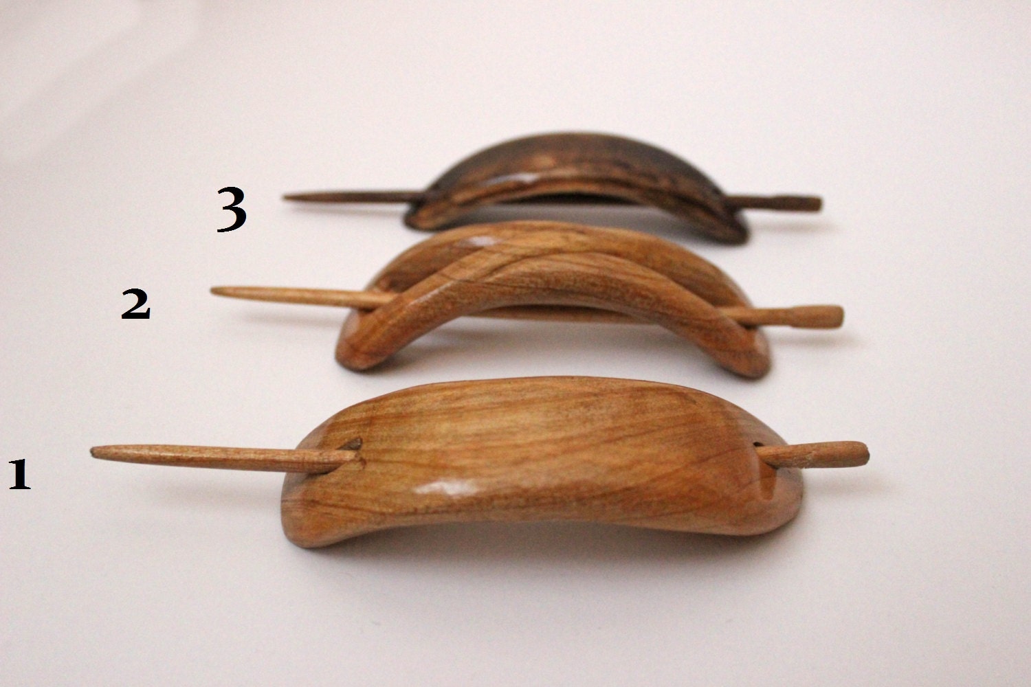 Handmade Wooden Barrette, Boho Wood Hair Accessories, Hair Clip, Hair ...